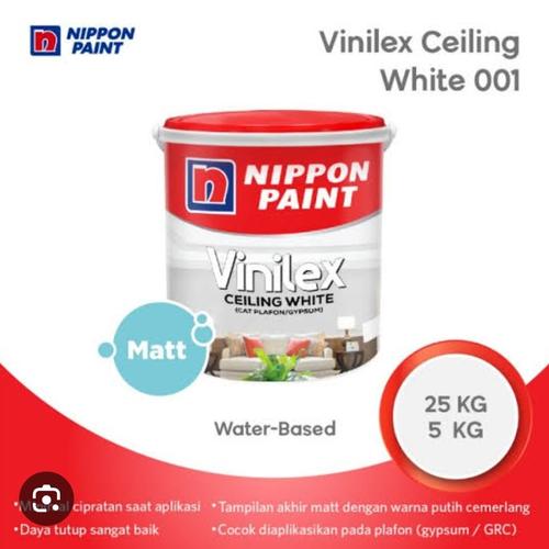 Jual CAT PLAFON VINILEX CEILING WHITE 001 ( cat khusus plafon gypsum ...
