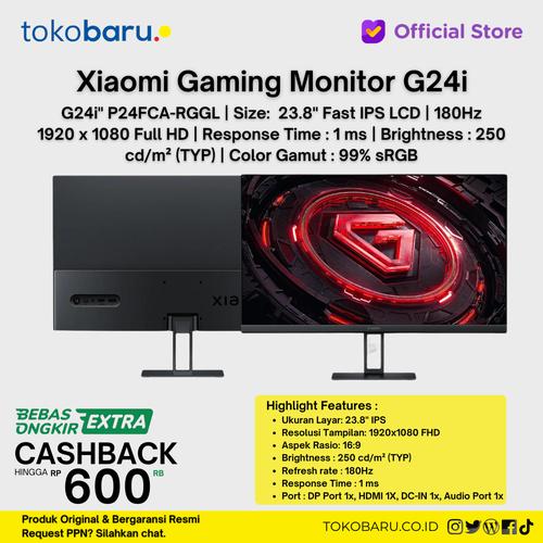 Promo Xiaomi Mi Monitor 24" G24i 180Hz Fast-IPS FreeSync Gaming Garansi ...
