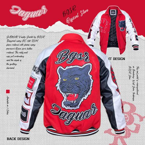 Jual Jaket Varsity Baseball Jacket Vintage Windbreaker Bordir Tebal Jaguar Premium BGSR Terbaru ...