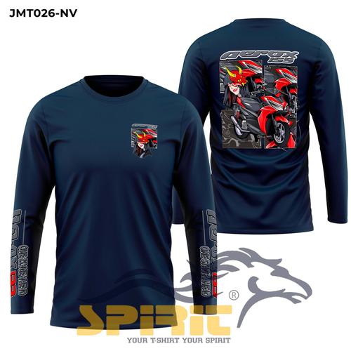 Jual Baju Kaos Yamaha Aerox 155 Modifikasi Lengan Panjang Cotton Combed 24s Distro Premium All ...