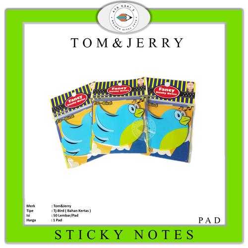 Jual TOM & JERRY - Fancy Sticky Note TJ Burung Biru - Pad - Jakarta ...
