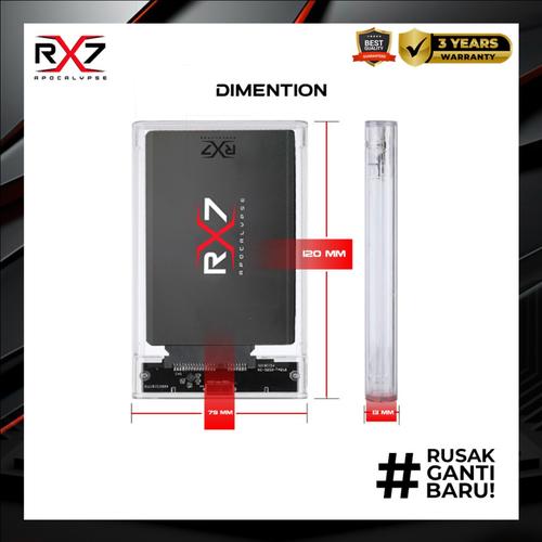 Jual SSD EXTERNAL / PORTABLE / ENCLOSURE RX7 2TB USB 3.0 RESMI - Kota ...