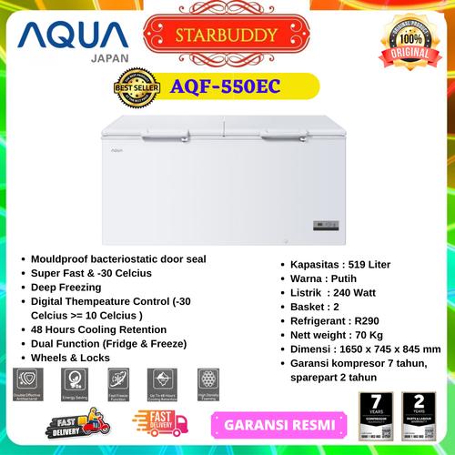 Jual CHEST FREEZER AQUA AQF-550 EC / AQF550EC / 550EC 519 LITER - Kota ...