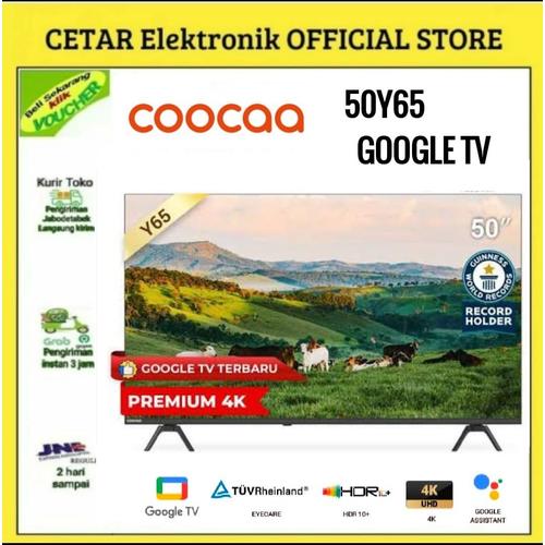 Promo COOCAA 50 inch GOOGLE TV-4K UHD-Dolby Audio (COOCAA 50Y65 ...