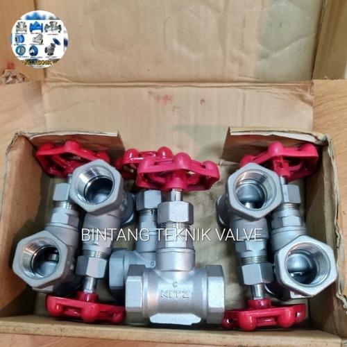 Jual GLOBE VALVE GATE VALVE 1" INCH KITZ STAINLESS 10K S13A DRAT KITZ - Jakarta Barat - bintang ...