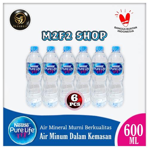 Jual Air Mineral Nestle Pure Life Botol Tanggung - 600 ml (Harga 6 Pcs ...