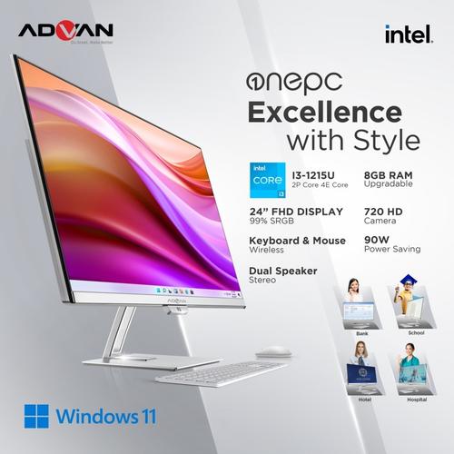 Jual Advan All in One PC Desktop AIO Layar 24" FHD (Intel i3-1215U ...