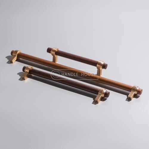 Jual [90116-BHT] Dark Walnut Cylinder Wood Handle - Knob Tarikan Gagang ...