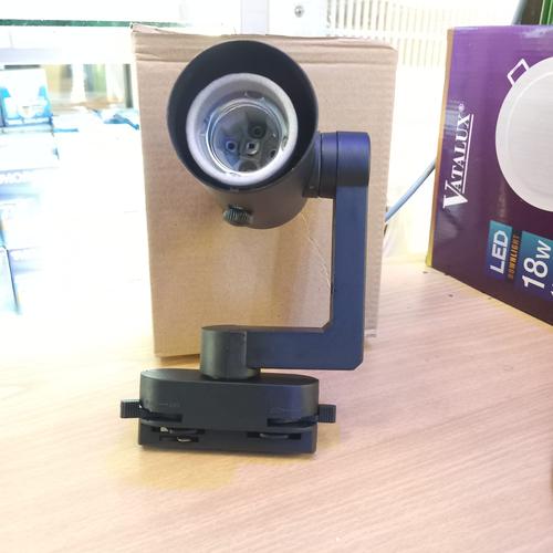 Jual Kap lampu sorot rell track e27 fitting ulir K02 Body hitam Body ...