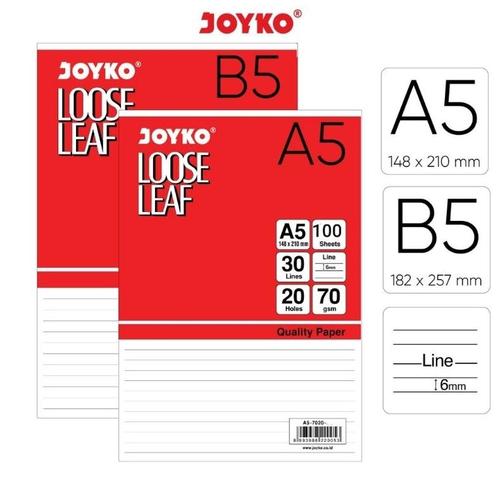 Jual Happy Hour Loose Leaf Kertas Isi Binder Note A5 Atau B5.Looseleaf ...