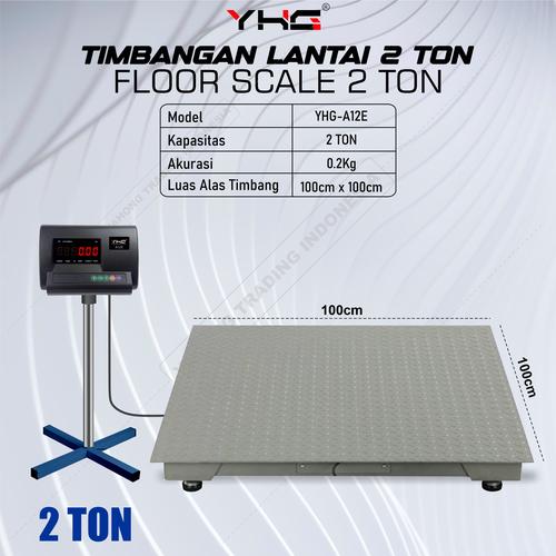 Jual Timbangan Lantai Digital 2TON YHG A12E 2 TON 100cm x 100cm - Tanpa tiang - Jakarta Barat ...