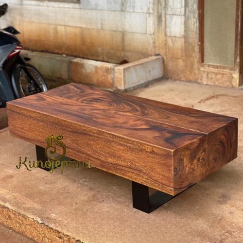 Jual Meja sofa rustic, meja tamu kayu besar, meja kopi, coffee table ...