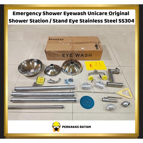 Jual Emergency Shower Eyewash Unicare Original Eye Wash Station / Stand ...