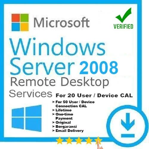Jual RDS Server 2008 Remote Desktop Services 20 User Device Connections ...