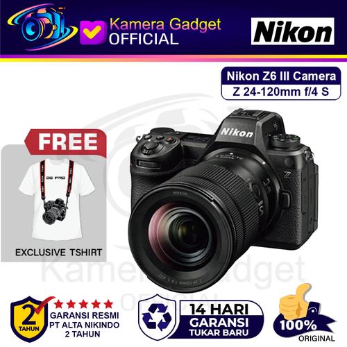 Promo Nikon Z6 III Kit 24-120mm f4 Mirrorless Camera Nikon Z6III Z 6 Mark III Kit 24-120 mm f/4 ...