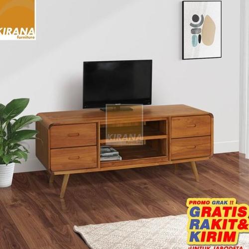 Jual NEW Belmeu Lemari Meja TV - Audio Rak TV - Buffet Ken - Full Jati ...