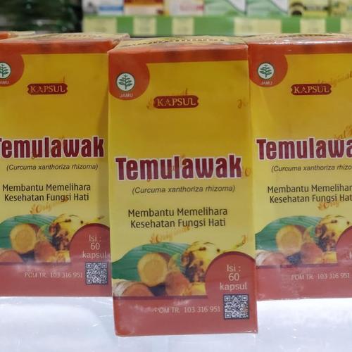 Jual Ekstrak Kapsul Temulawak 60 Kapsul Tazakka untuk Kolesterol, Maag ...