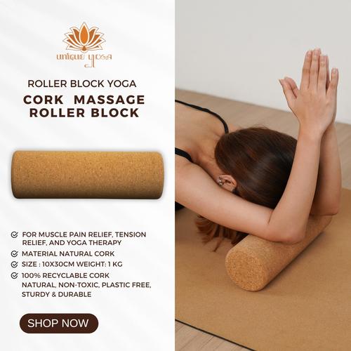 Jual Roller Block Yoga / Roller Block Cork / Massage Roller Block ...