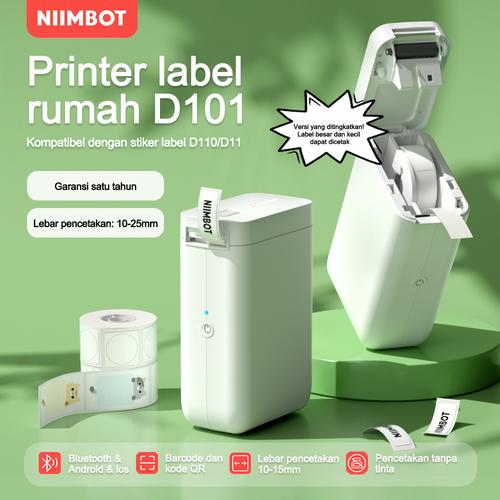 Jual NIIMBOT D101 Printer label Bluetooth tanpa tinta, kertas cetak isi ...
