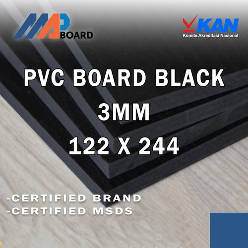 Promo PVC Board Lembaran | PVC Foam Board Black | MAP Board | Ketebalan ...
