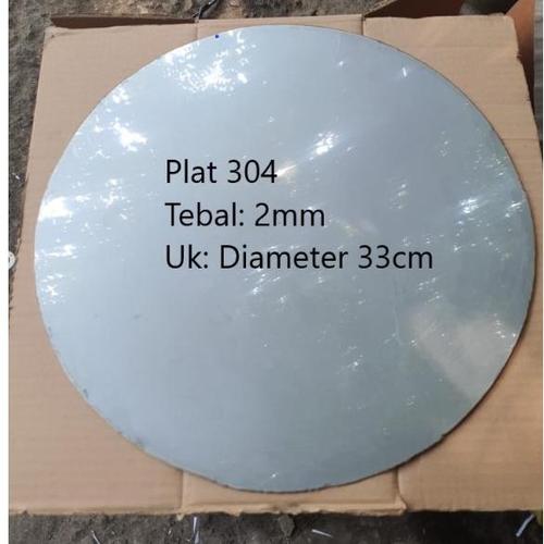 Jual Plat stainless steel 304, tebal 2mm, diameter 40cm | Tebal 0.2cm ...