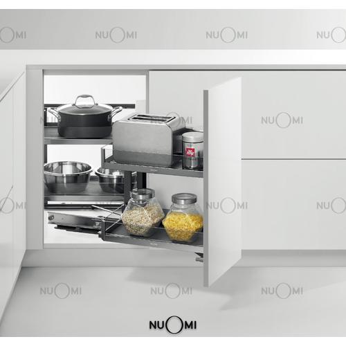 Promo NUOMI Amethyst Rak Sudut Dapur Magic Corner | Rak Dapur Cabinet ...