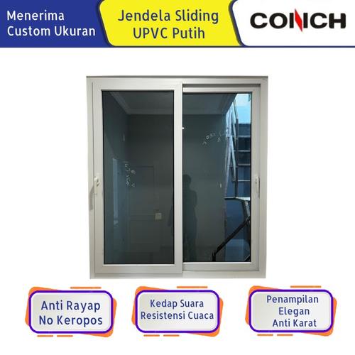 Jual Jendela Sliding 2 Daun UPVC Conch - Jakarta Barat - ARTOMORO UPVC ...
