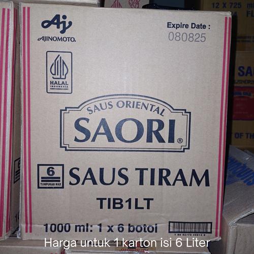 Jual Saori Saos Tiram 1 Liter X 6 Botol (Kartonan) - Jakarta Timur ...