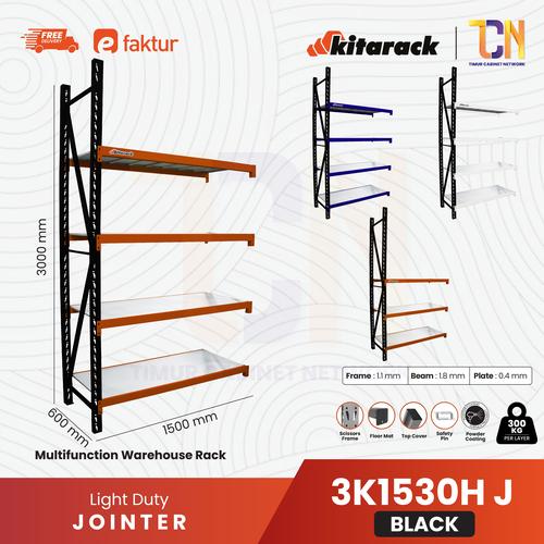 Jual Rak Gudang Besi 300kg Panjang 1.5 Meter 3M Rack Gudang 4 Layer ...
