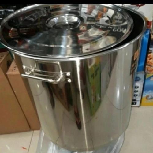 Jual stockpot panci stainless tinggi kapasitas 20 ltr panci tebal 30cm ...