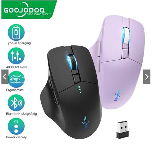 Jual GOOJODOQ Wireless Mouse 4000DPI USB Computer 2.4GHz Mouse ...