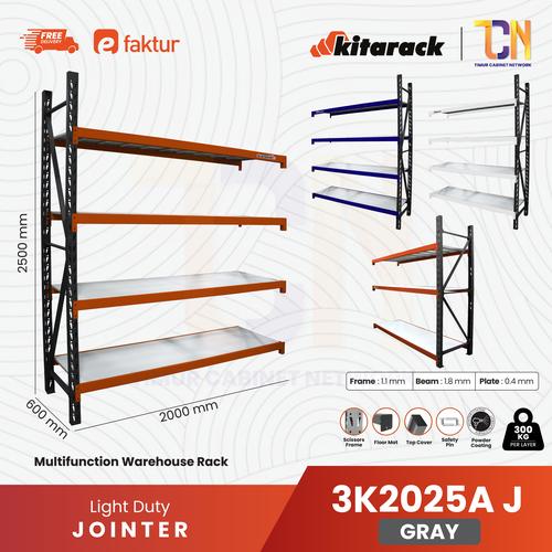 Jual Rak Gudang Besi 300kg Panjang 2Meter Tinggi 2,5M Gudang 4 Layer ...