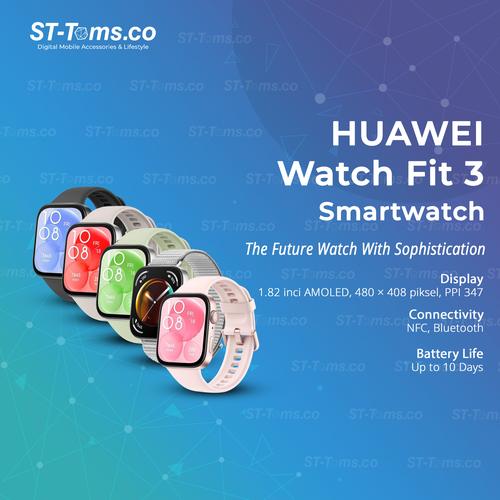 Promo Huawei Watch Fit 3 Smartwatch Fit3 Ultra Slim Jam Tangan Digital ...