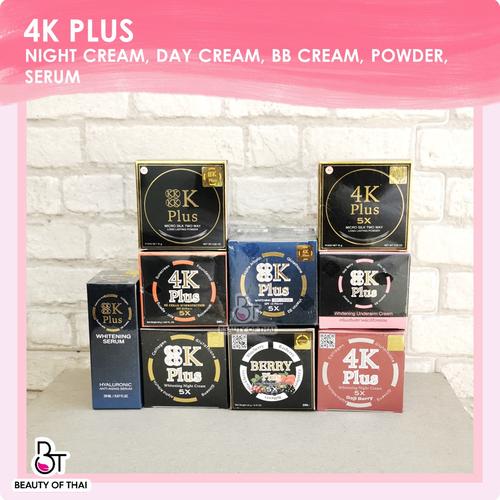 Jual 4K PLUS WHITENING NIGHT CREAM ( COLLAGEN,GLUTATHIONE,GINSENG ...