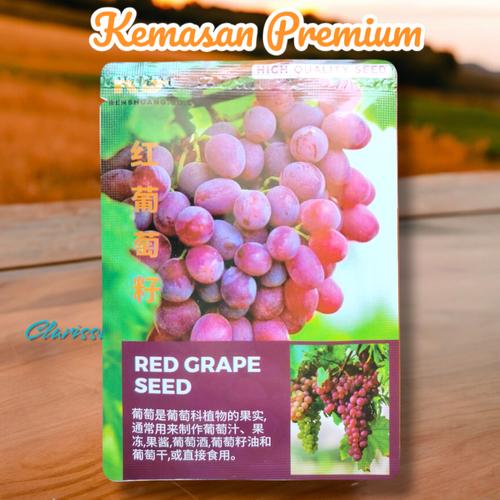 Jual (KEMASAN PREMIUM) BIJI/BENIH TANAMAN ANGGUR MERAH IMPORT (isi -+30 ...