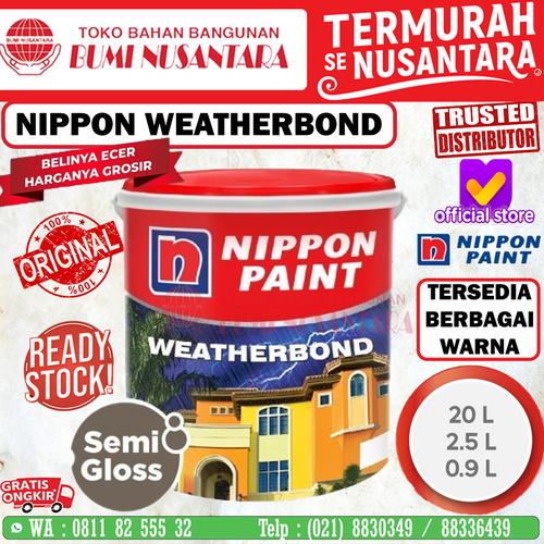 Jual NIPPON WEATHERBOND PUTIH 2,5L CAT EXTERIOR WEATHERBOND 2,5L WHITE ...