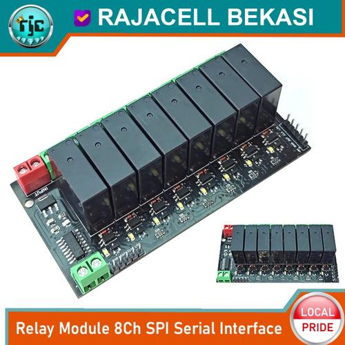 Jual Relay Module 8 Channel SPI Serial Interface Relay HF36FD 12V Shift 74HC595 Driver - Kota ...