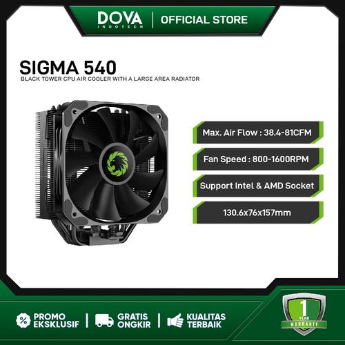 Promo GameMax Sigma 540 Tower CPU Air Cooler TDP 200W - Jakarta Pusat ...
