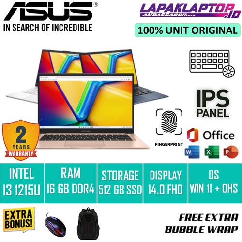 Jual Laptop ASUS Vivobook 14 A1404ZA I3 1215 16GB 512GB SSD W11 OHS FHD ...