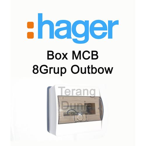 Jual Hager Box MCB 8Grup Outbow Tempel Box MCB Hager 8 Group Outbow ...