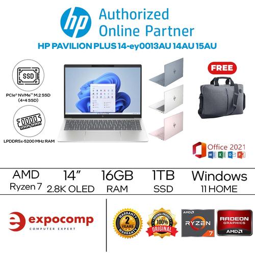 Promo Hewlett Packard HP PAVILION PLUS 14-ey0013AU 14AU 15AU AMD RYZEN ...