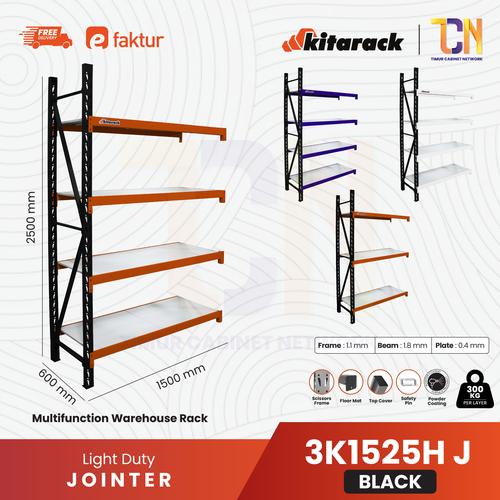 Jual Rak Gudang Besi 300kg Panjang 2.5 Meter 1.5M Rack Gudang 4 Layer ...