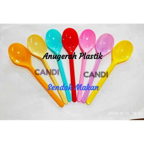 Jual Sendok Makan Plastik Merek CANDI HARGA 1 PACK ISI 25 PCS - Merah ...