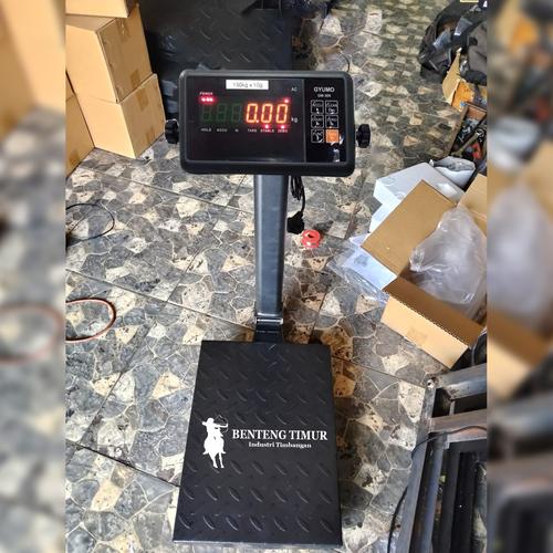Jual timbangan duduk digital kapasitas150kg bench scale merk GYUMO ...