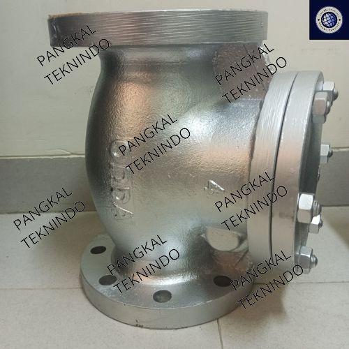 Jual Swing Check Valve 4" Inch Stainless 304 Flange Jis 10K / Check ...