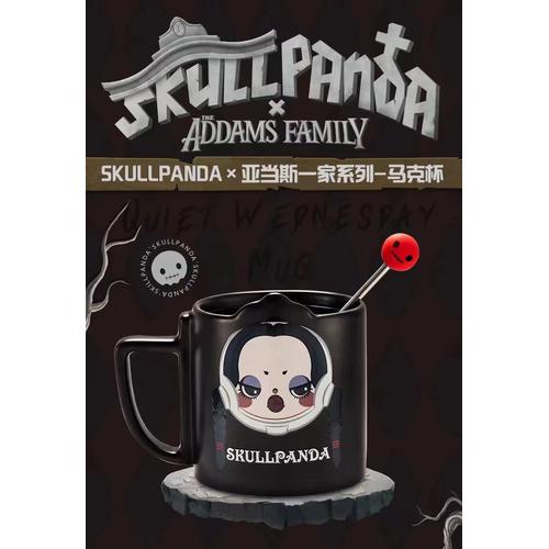 Jual POPMART SKULLPANDA THE ADDAMS FAMILY QUIET WEDNESDAY MUG - Kota ...