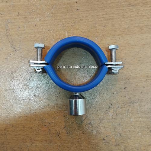 Jual Clamp Pipa Holder Drat Stainless 304 2 1/2 " inchi Clamp Support ...
