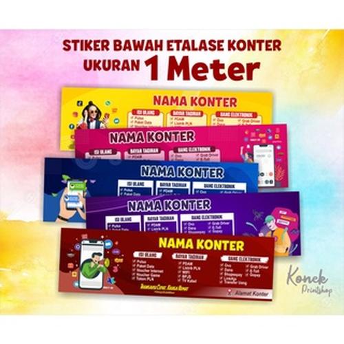 Jual Stiker Etalase Bawah Konter Ukuran 1METER (100*30cm) Stiker Konter ...