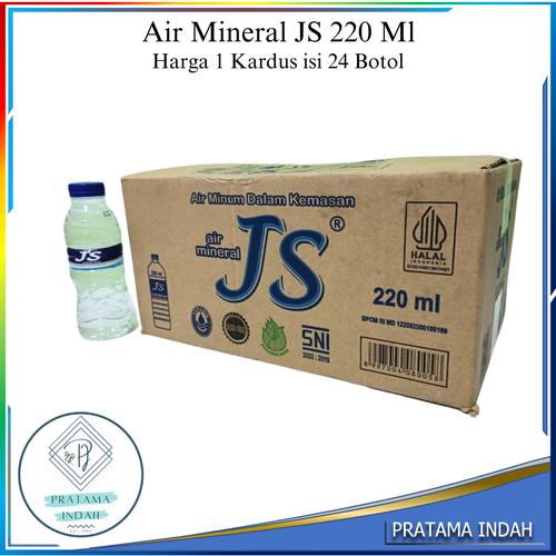 Jual AIR JS MINERAL BOTOL 220 ML HARGA 1 DUS ISI 24 BOTOL (HARGA ...