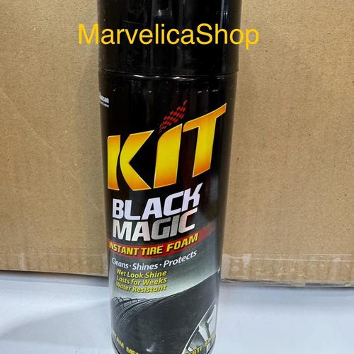 Jual kit black magic tire foam 360ml semir ban kit 360 ml kit semir ban ...